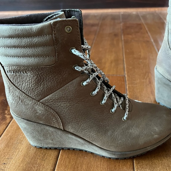 Merrell | Shoes | Merrell Tremblant Wedge Weatherproof Booties | Poshmark